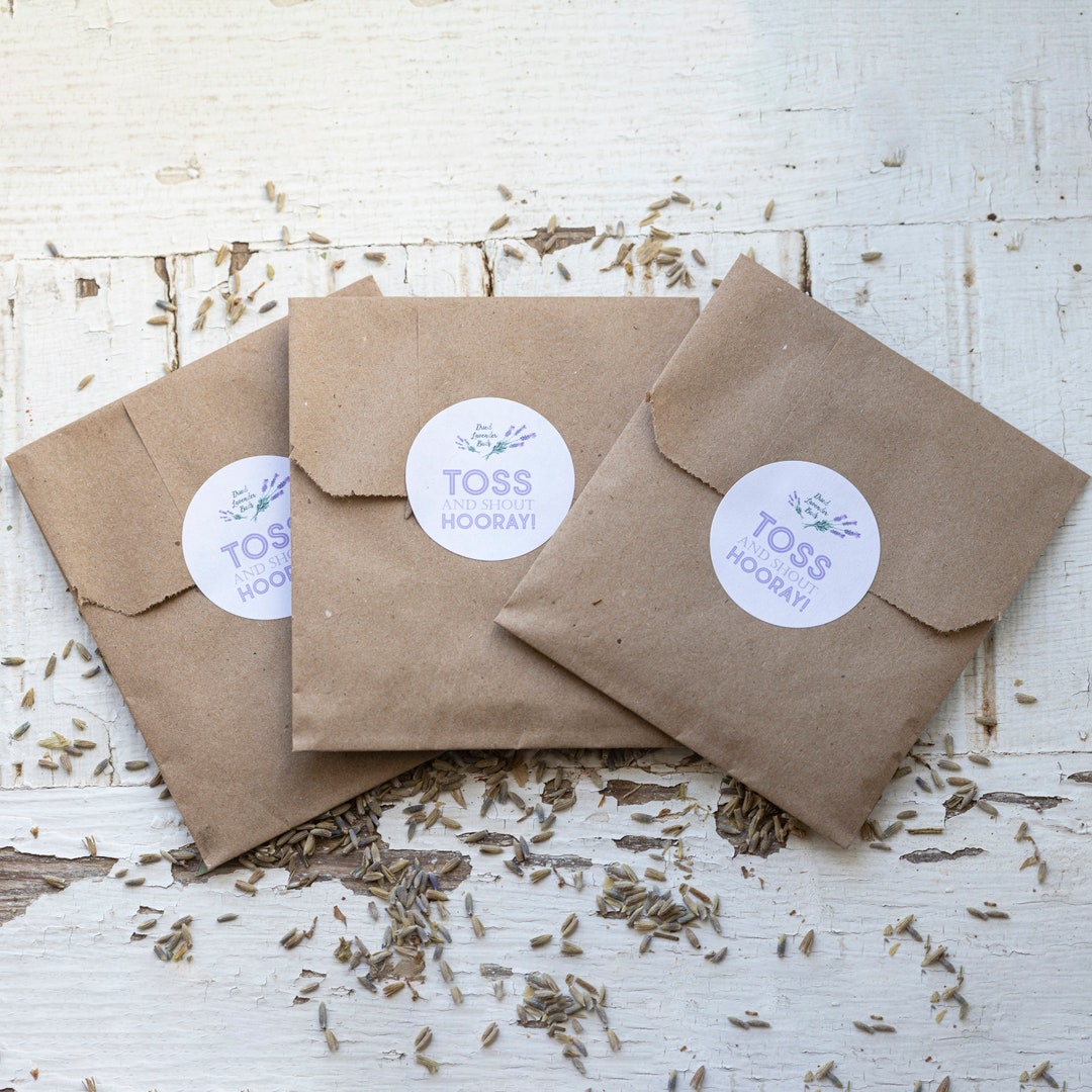 Lavender Wedding Toss Bags – Biodegradable Eco-friendly Confetti - Etsy