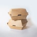 100 Kraft Burger Boxes – Recycled Paper Party Takeout Container (4.3 X ...