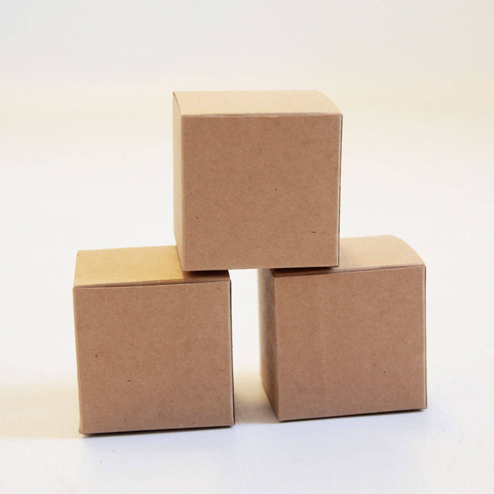 Kraft Natural Gift Box 3x3x3 Inches - Lot of 300 - Etsy