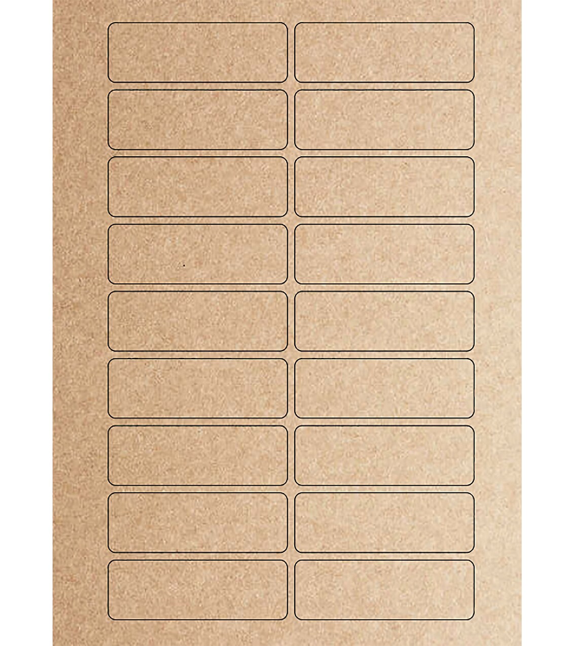 Blank or Custom Printed Stickers 3 X 1 Inches in Kraft Brown | Etsy