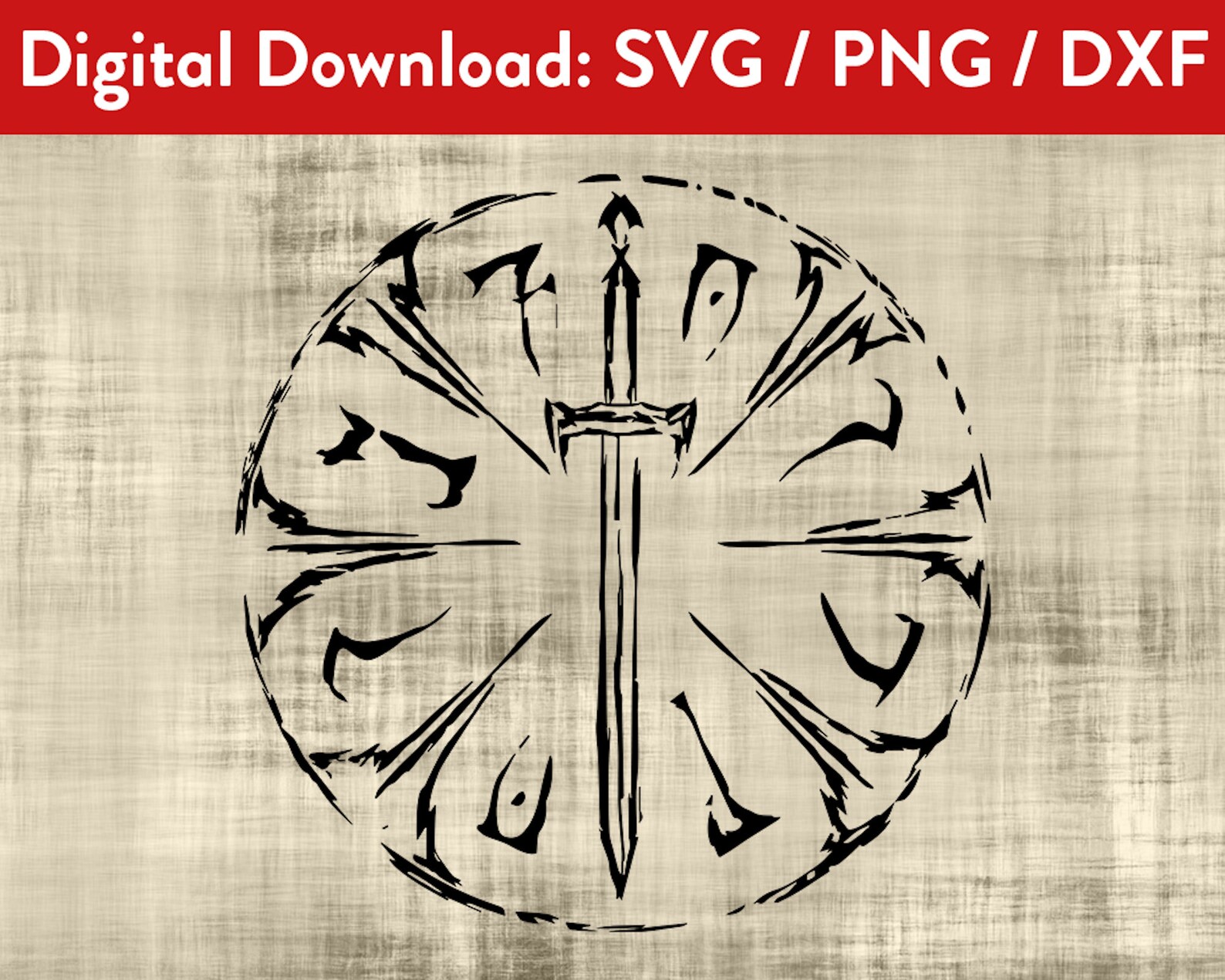 Elder Scrolls Fighters Guild Sigil SVG PNG DXF Skyrim - Etsy