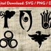 Skyrim Schools of Magic Symbols Elder Scrolls Digital Art Conjuration ...