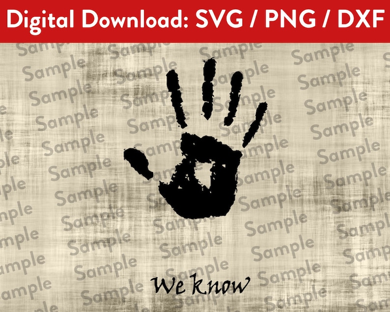 Skyrim Dark Brotherhood Hand Elder Scrolls SVG PNG DXF - Etsy