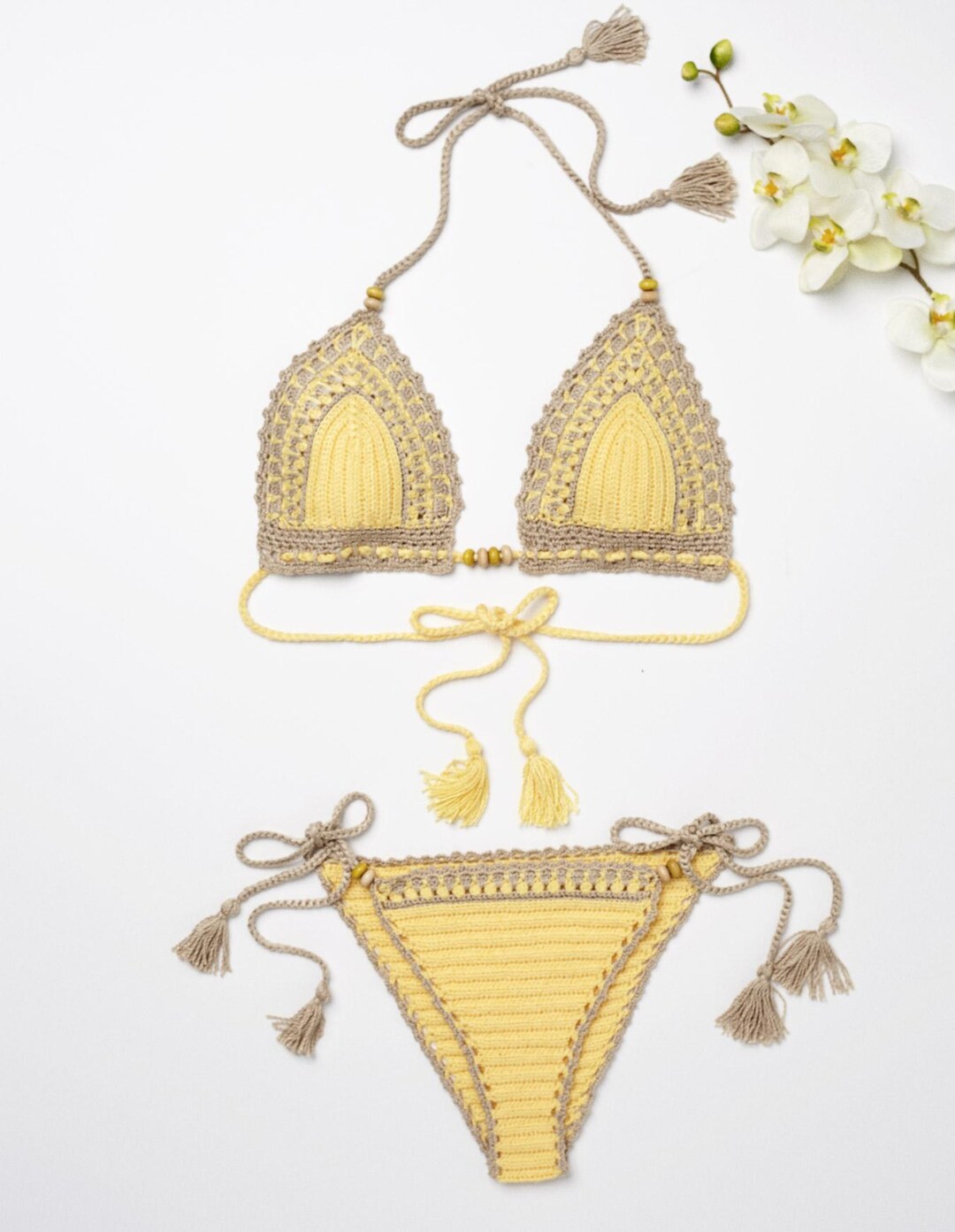 Crochet Bikini Pattern - DIY Swimsuit Top & Bottom PDF Tutorial, Easy ...