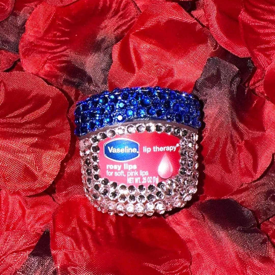 Bedazzled Vaseline Lip Balm - Etsy