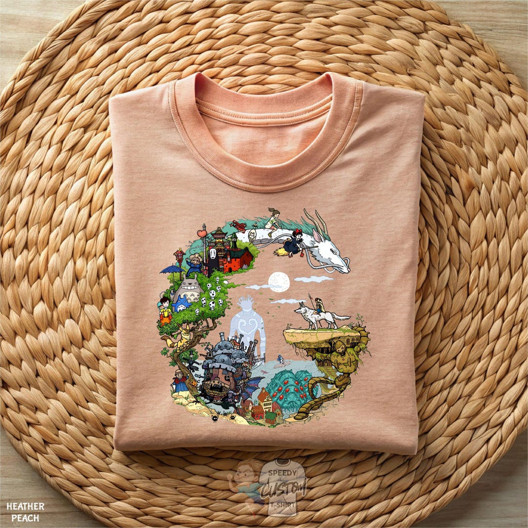 Spirited Away Studio Ghibli Shirt, Ghibli My Neighbor Totoro Shirt ...
