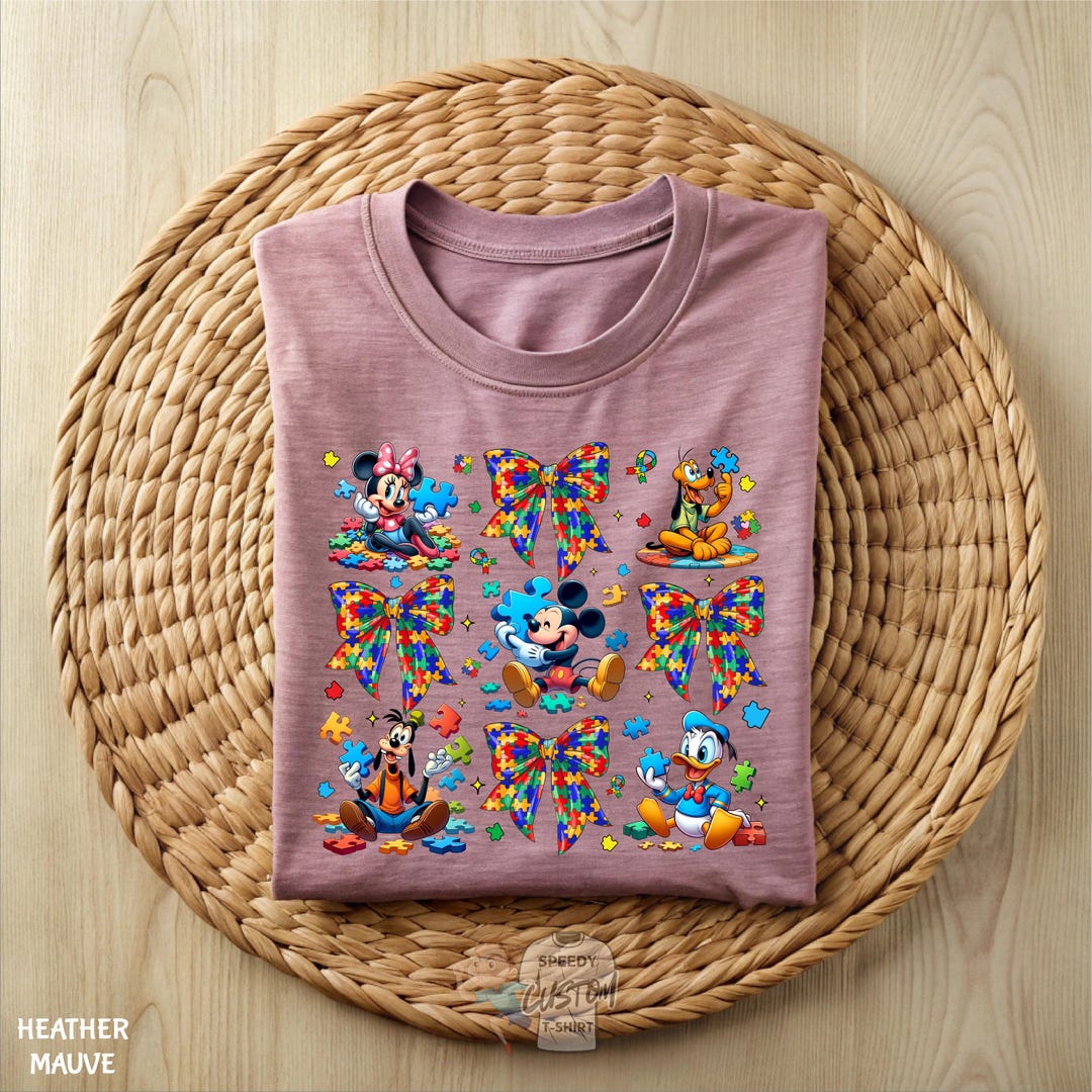Autism Awareness Disney Shirt, Mickey Minnie Puzzle Piece Tee, Goofy ...