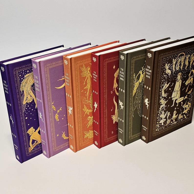 Andrew Lang Fairy Books Complete Set, Hardcover, Original Illustrations ...