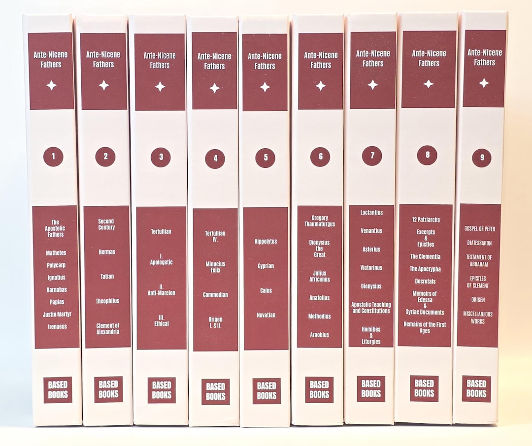 The Ante-nicene Church Fathers Set: Volumes 1-9 Complete - Series 1 ...