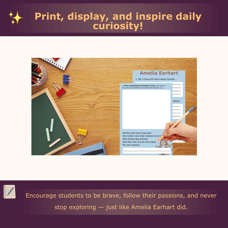 Amelia Earhart Printable Poster Bundle: STEM History, Reflection ...
