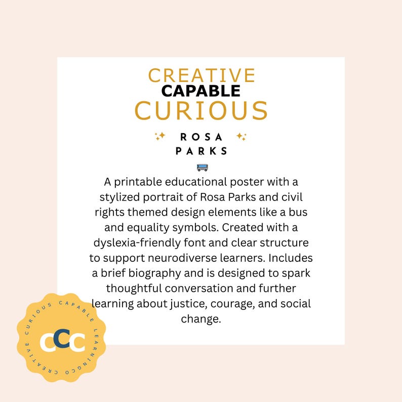 Rosa Parks Poster & Worksheet Pack | Printable Civil Rights History ...