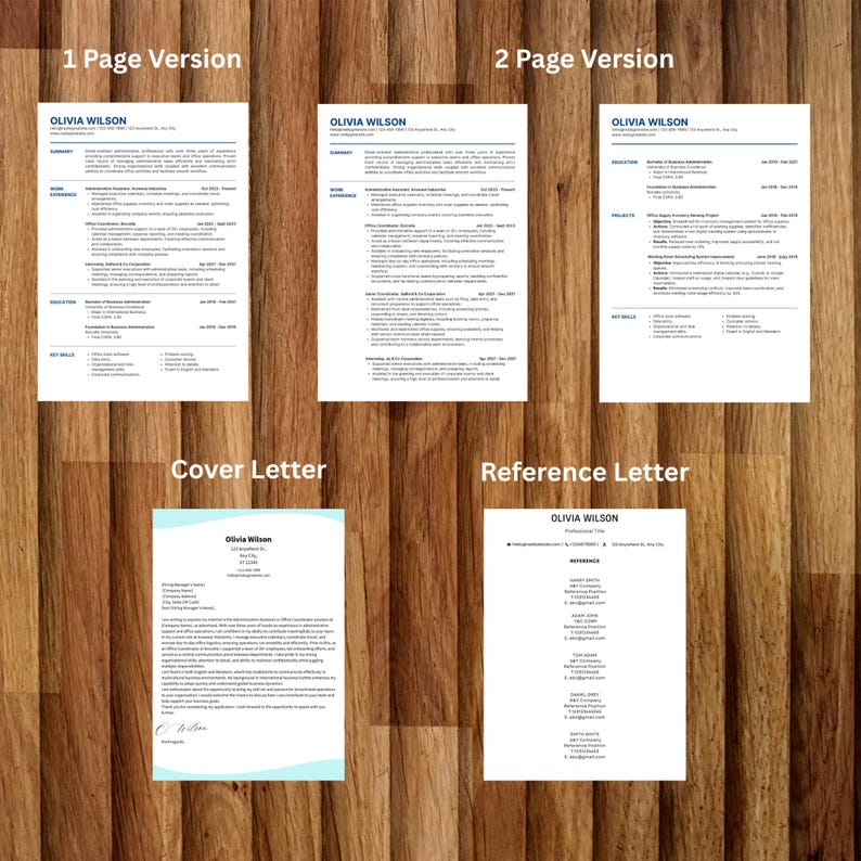 ATS Friendly Resume Template , Editable in Canva, Word, Google Docs ...