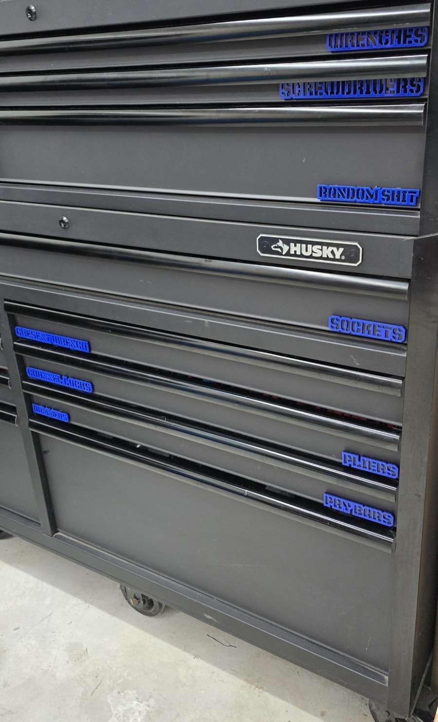 Custom Acrylic Toolbox Labels – Laser Cut Garage Organization - Etsy