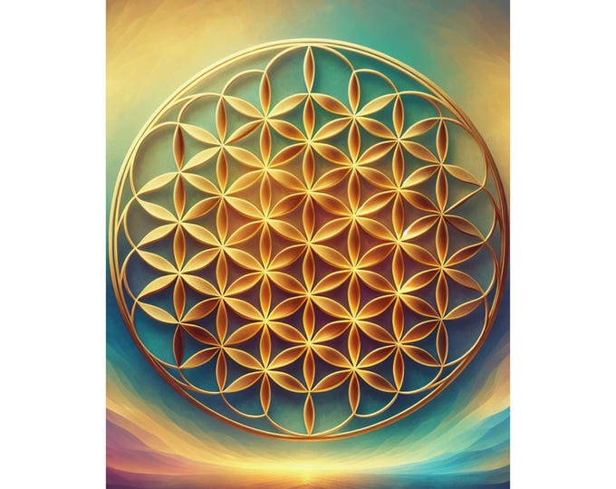 Sacred Geometry Wall Art, Matte Vertical Posters for Spiritual Home ...
