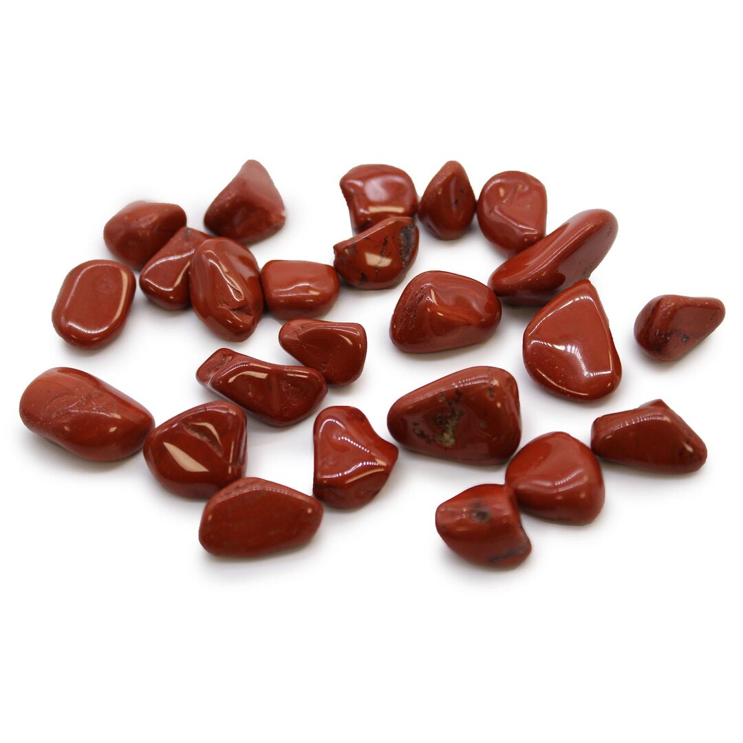 Bag of 24 Small African Red Jasper Tumbled Stones – Root Chakra Healing ...