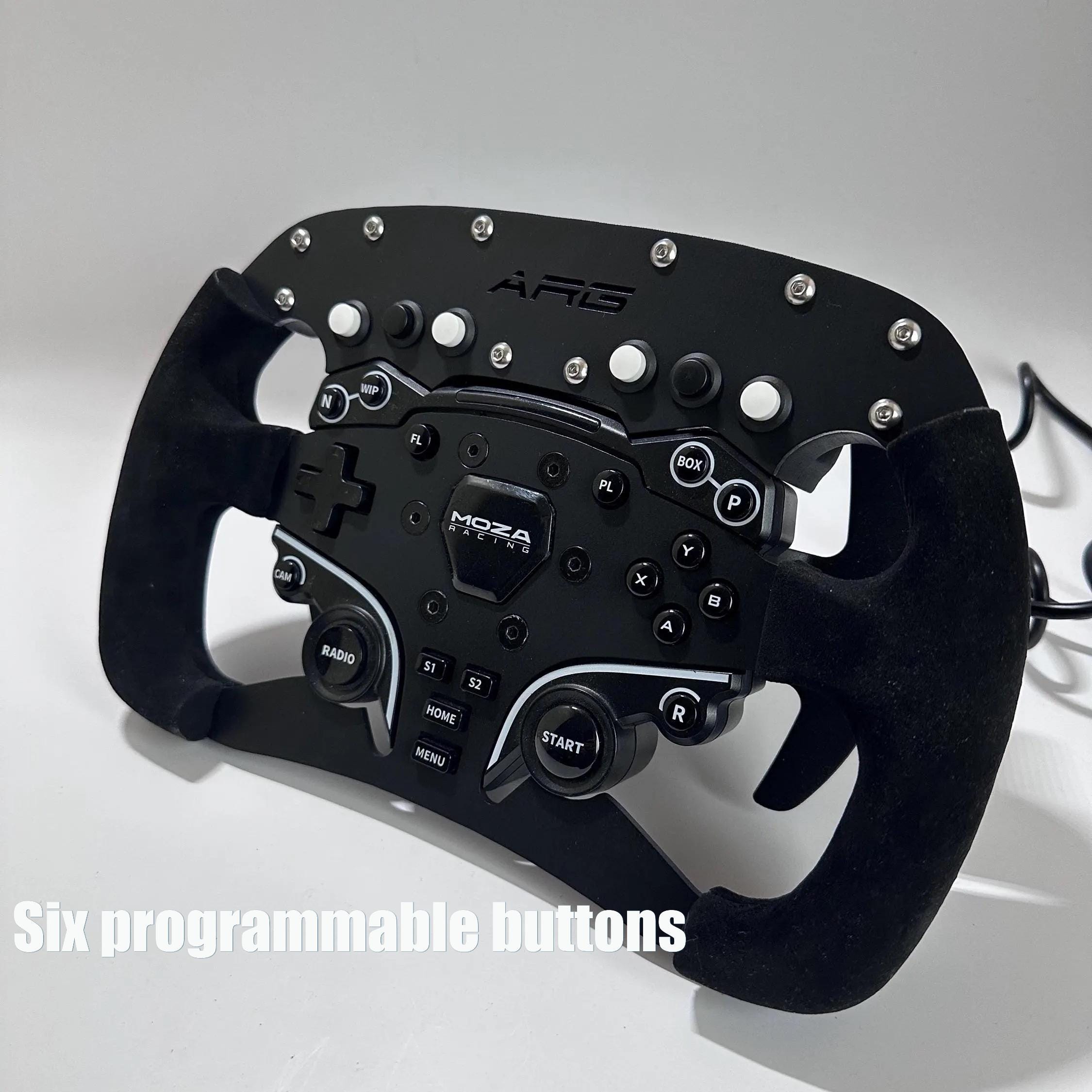 Moza R5/R3/ES Custom Wheel Mod for PC Micro Controller Aluminum Suede ...