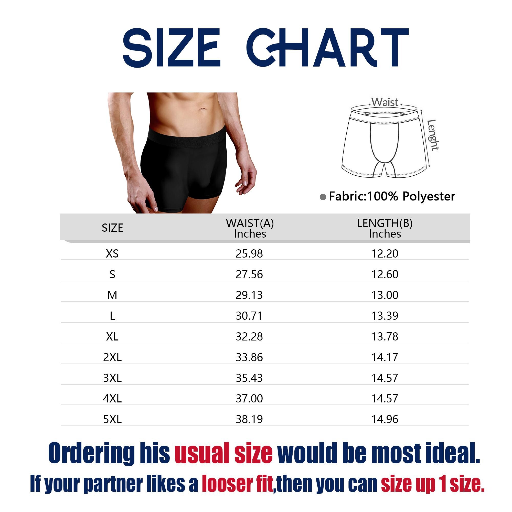Personalized Photo Boxers, Custom Face Boxers, Anniversary Gift for Him ...