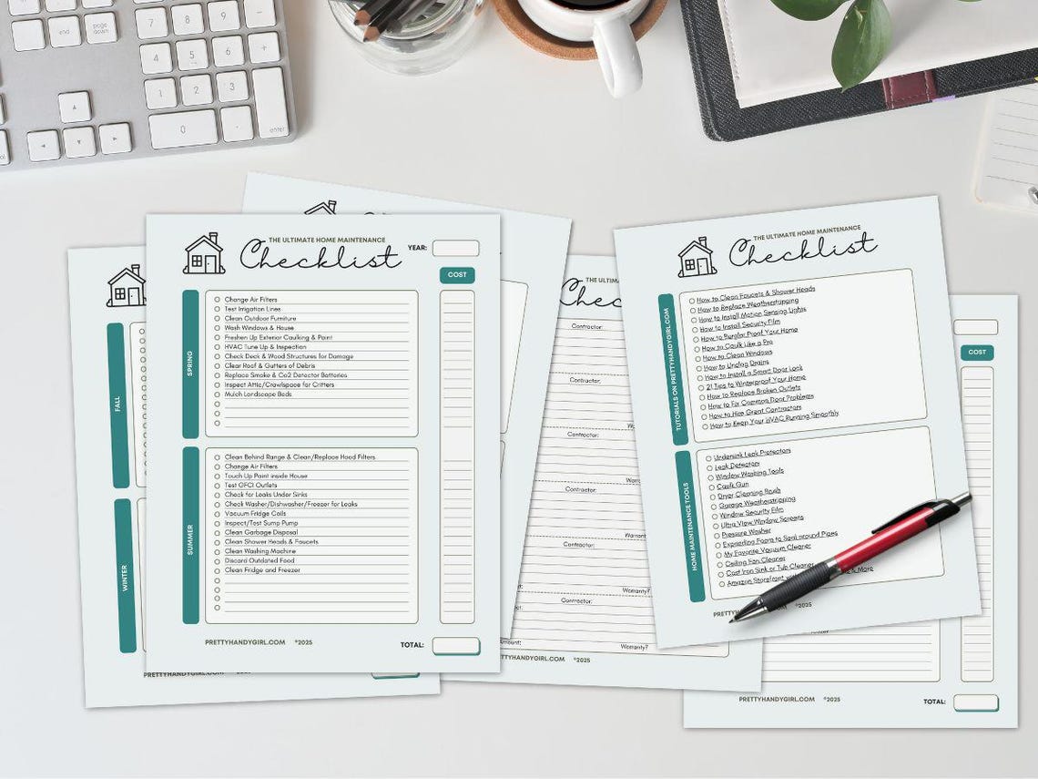 The Ultimate Home Maintenance Checklist (immediate Downloadable File ...