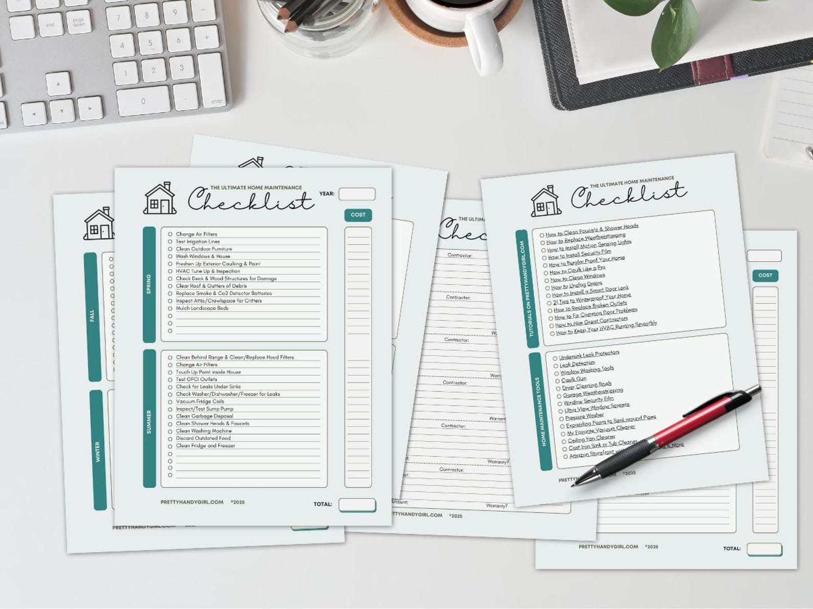 The Ultimate Home Maintenance Checklist (immediate Downloadable File ...