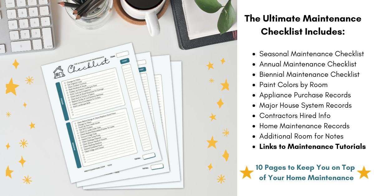 The Ultimate Home Maintenance Checklist (immediate Downloadable File ...