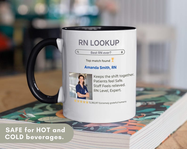 Personalized RN Lookup Mug, Custom Nurse Gift - Etsy