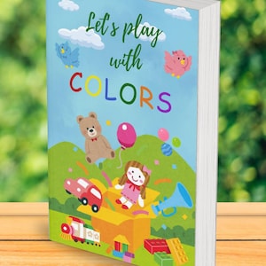 Learn Colors & First Words Book for Kids, Educational Board Book ...