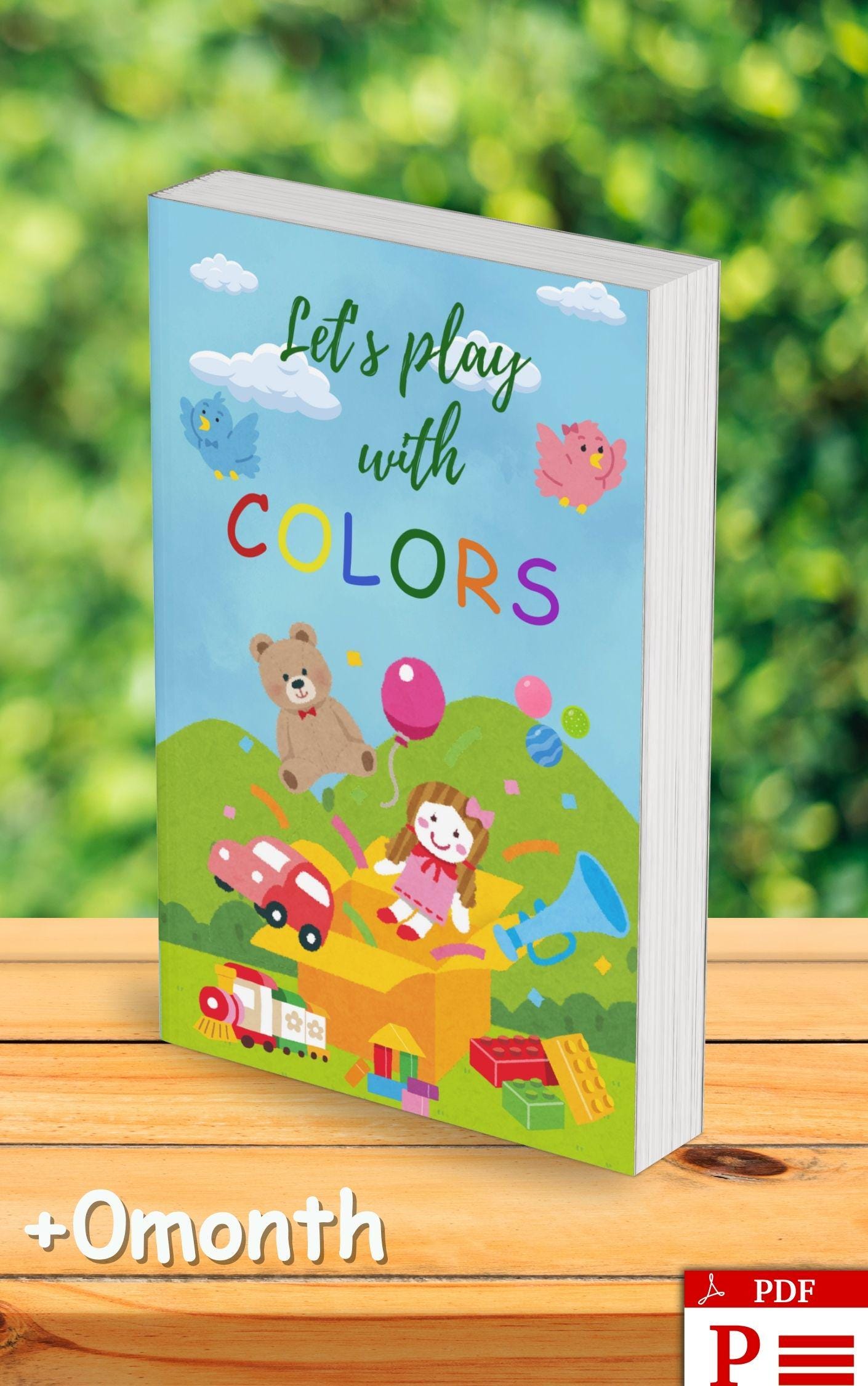 Learn Colors & First Words Book for Kids, Educational Board Book ...