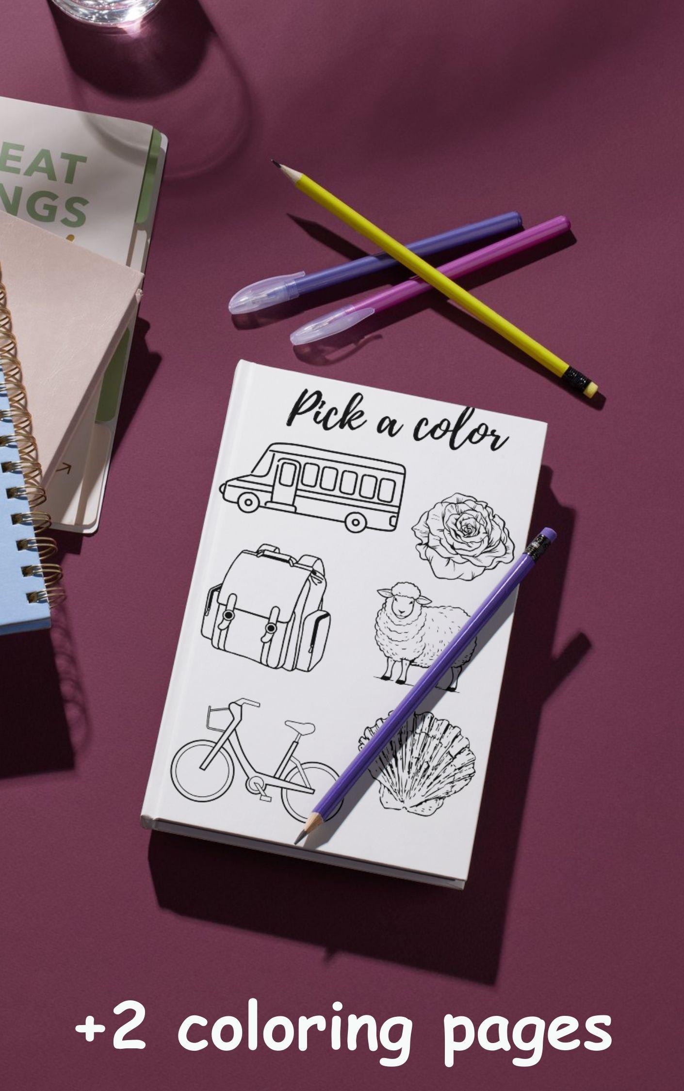 Learn Colors & First Words Book for Kids, Educational Board Book ...