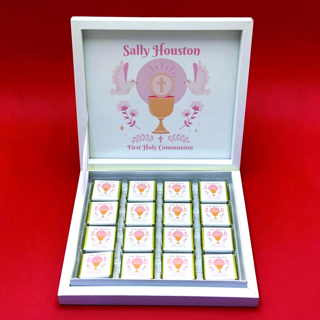 Custom Communion Chocolate, Christening Favor, Communion Gift, Boy ...