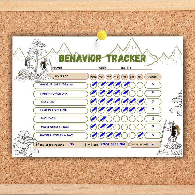 Editable Behavior Coloring Tracker for Good Boy Learning at Home ...