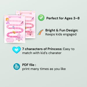 Printable Kid Reward Chart Princess Theme Toddler Development Tool ...