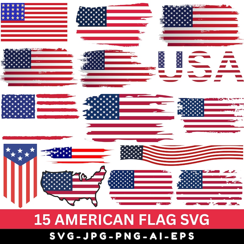Flag Svg Distressed - Etsy