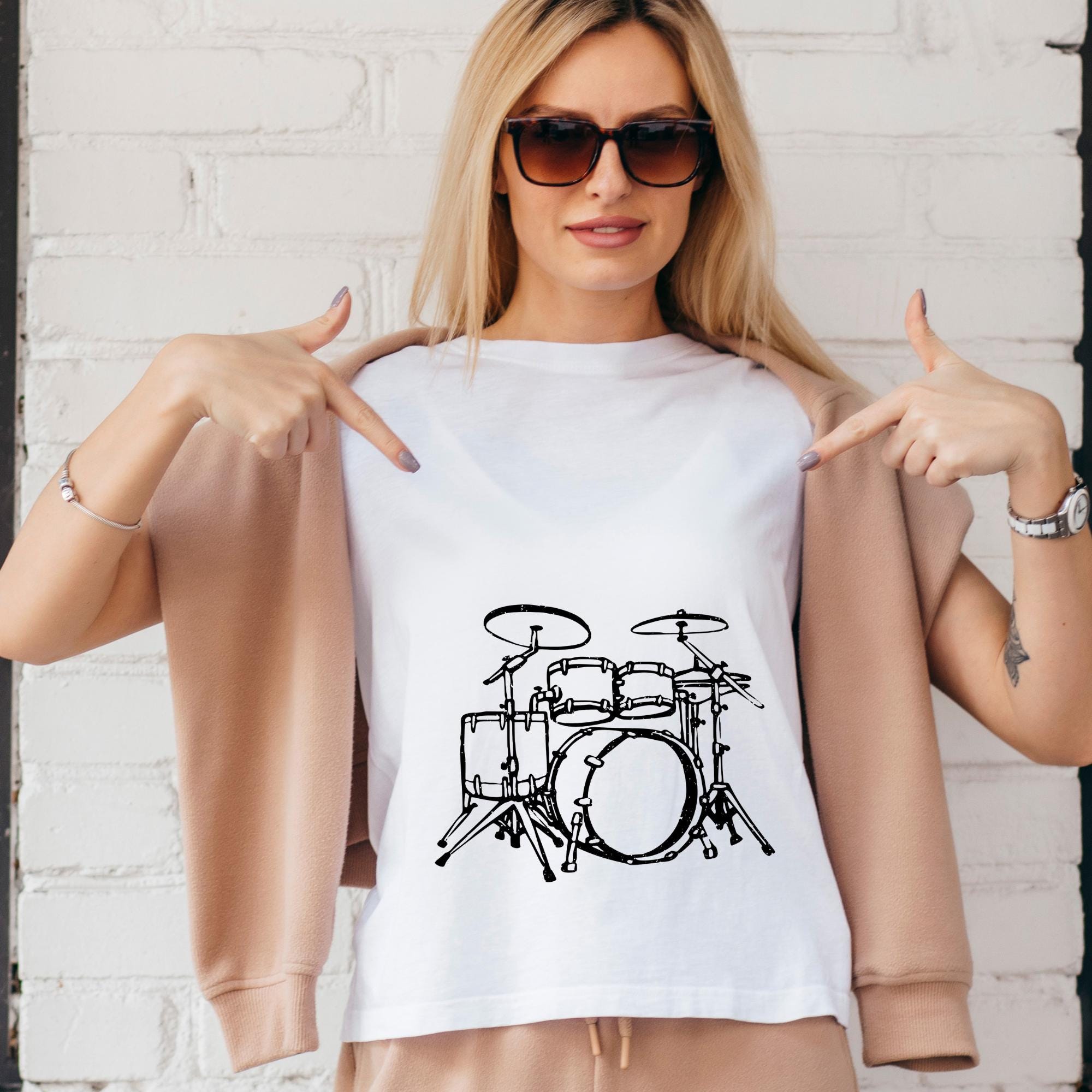 Musical Instruments Svg Png Bundle, Guitar Piano Drum Trumpet Violin ...