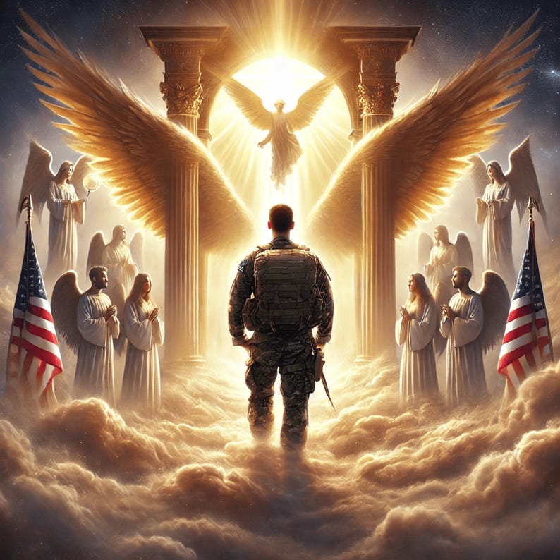 Soldier in Heaven Digital Art | Military Angel Tribute | Patriotic ...