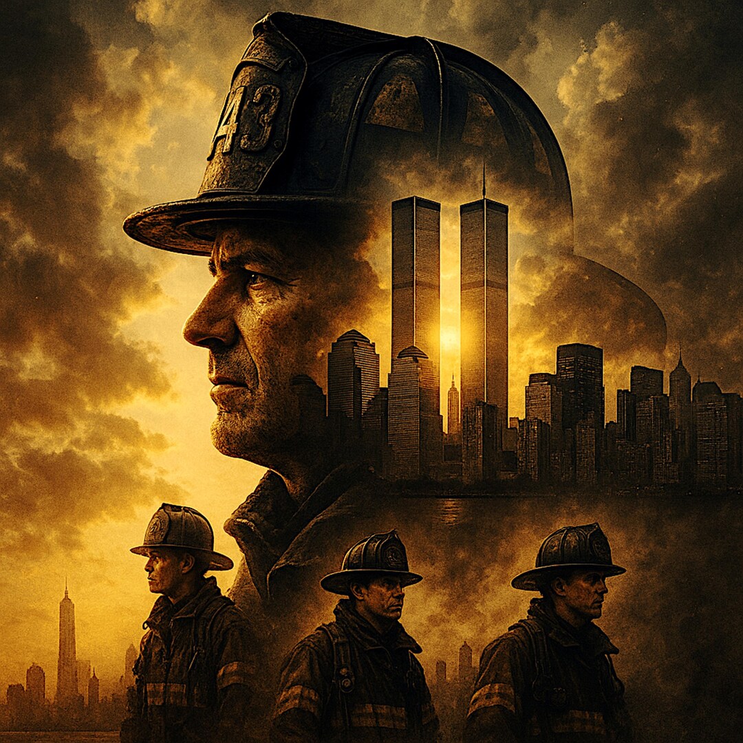 Firefighter Tribute – 9/11 Double Exposure Wall Art - Etsy