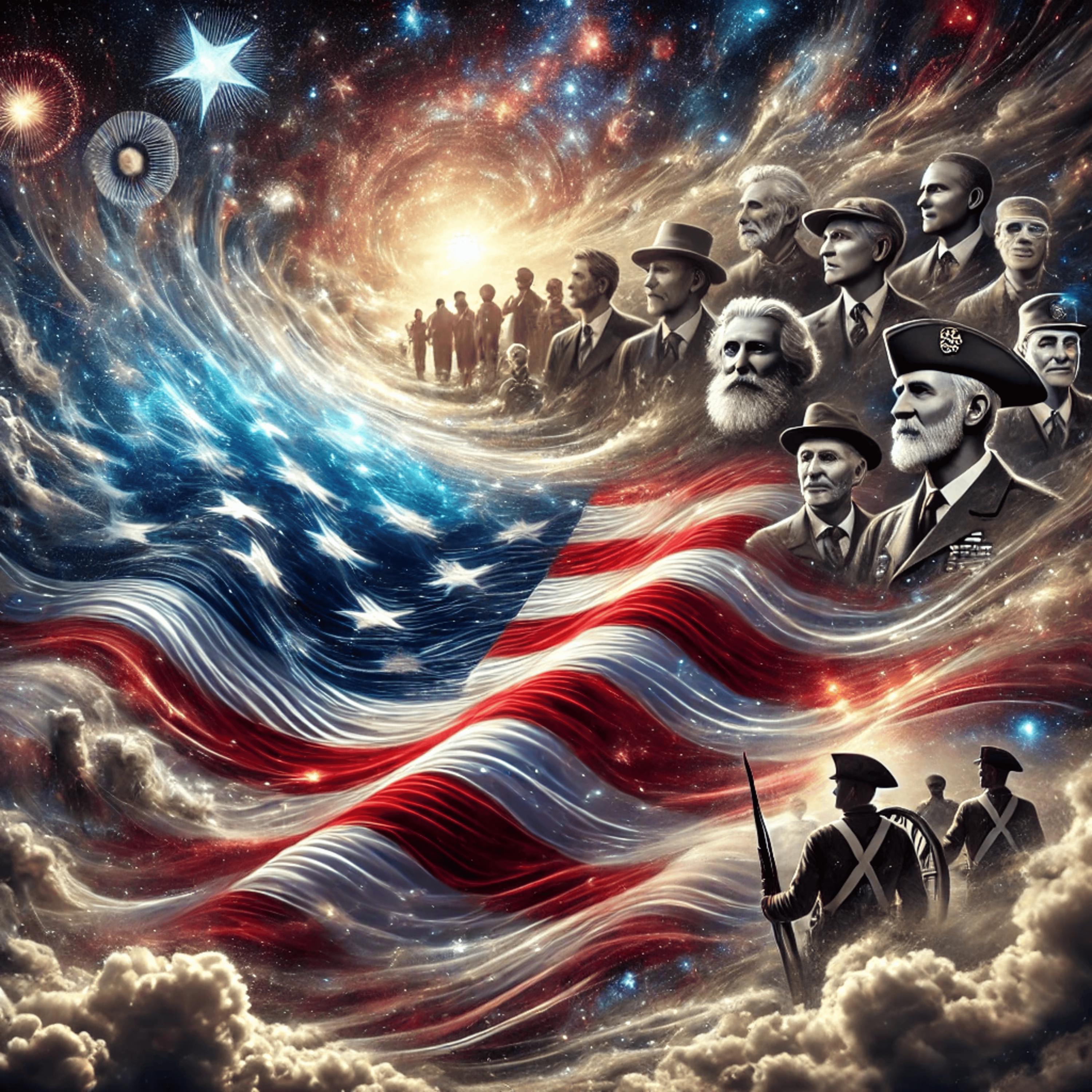 Cosmic Flag Art – Patriotic Galaxy Digital Print | American Veteran ...