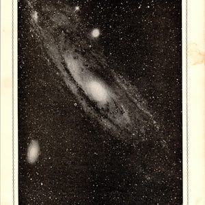Vintage 1926 ANDROMEDA NEBULA Lithograph Original Vintage Print • Solar ...