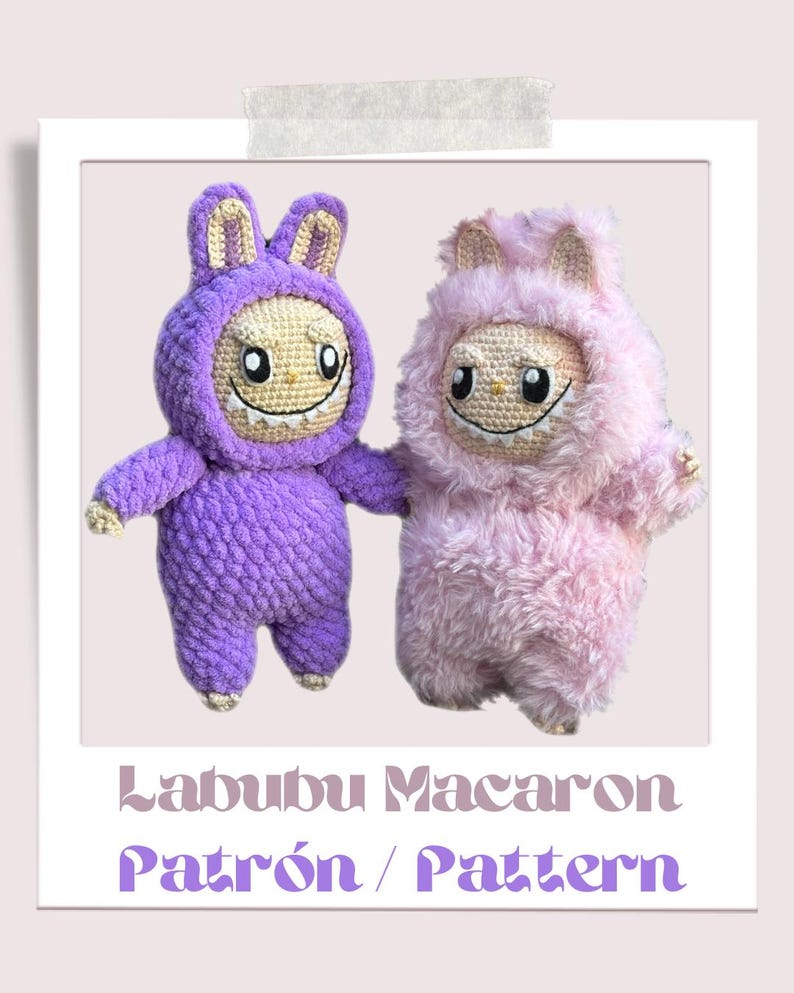Labubu Macaron Crochet, Pattern/pattern ESP/ENG PDF - Etsy