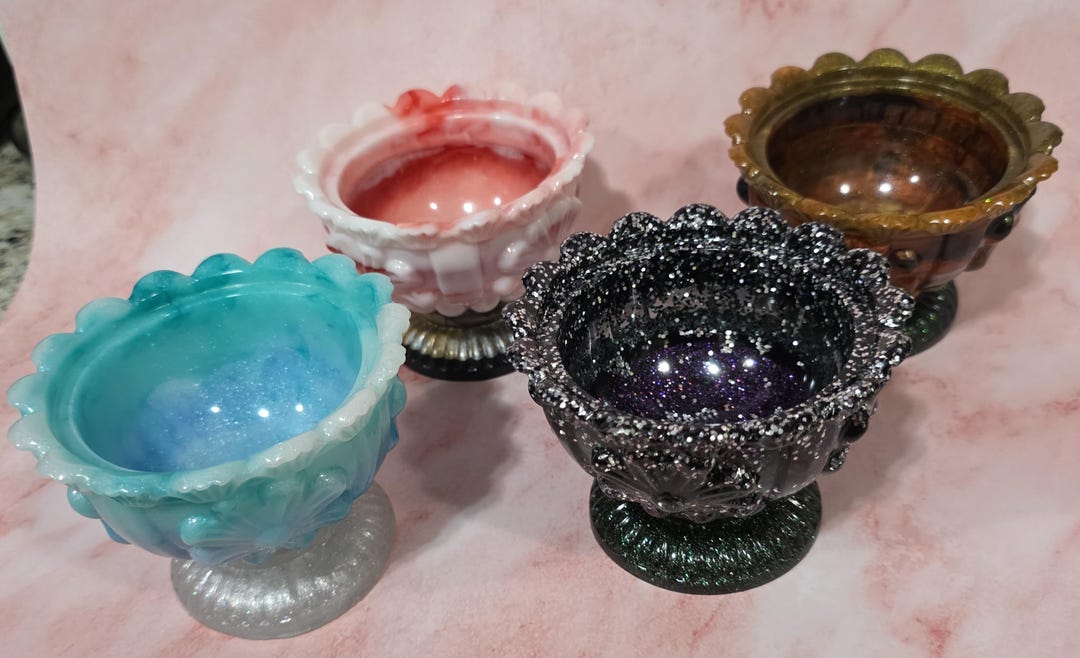 Various Decorative Handmade Resin Floral Pattern Containers - Etsy
