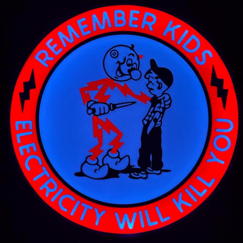 Remember Kids Electricity Kills Sign - Etsy