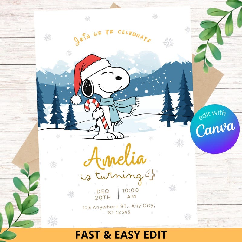 Snoopy Birthday Party - Etsy