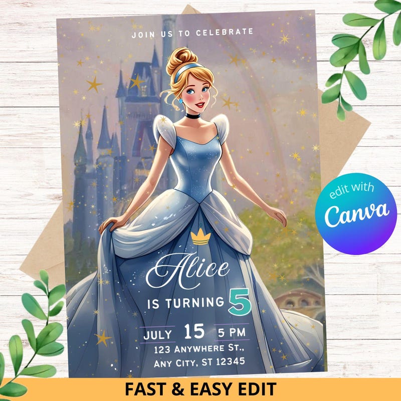 Cinderella Invitation - Etsy