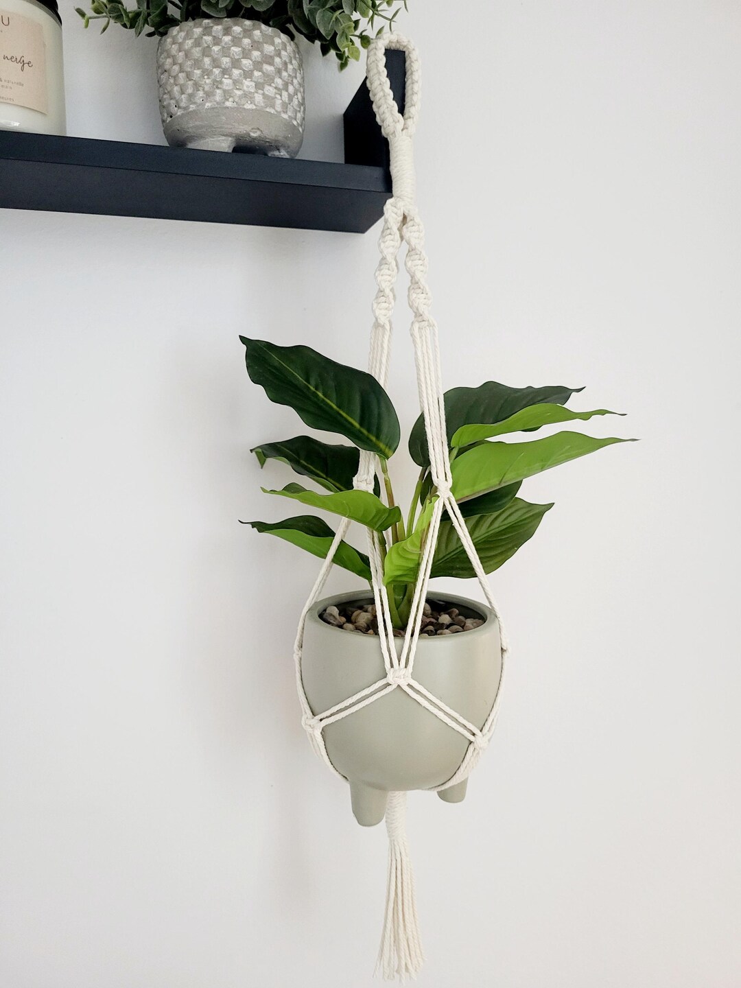 "fiore" Macrame Plant Hanger | Planter - Etsy