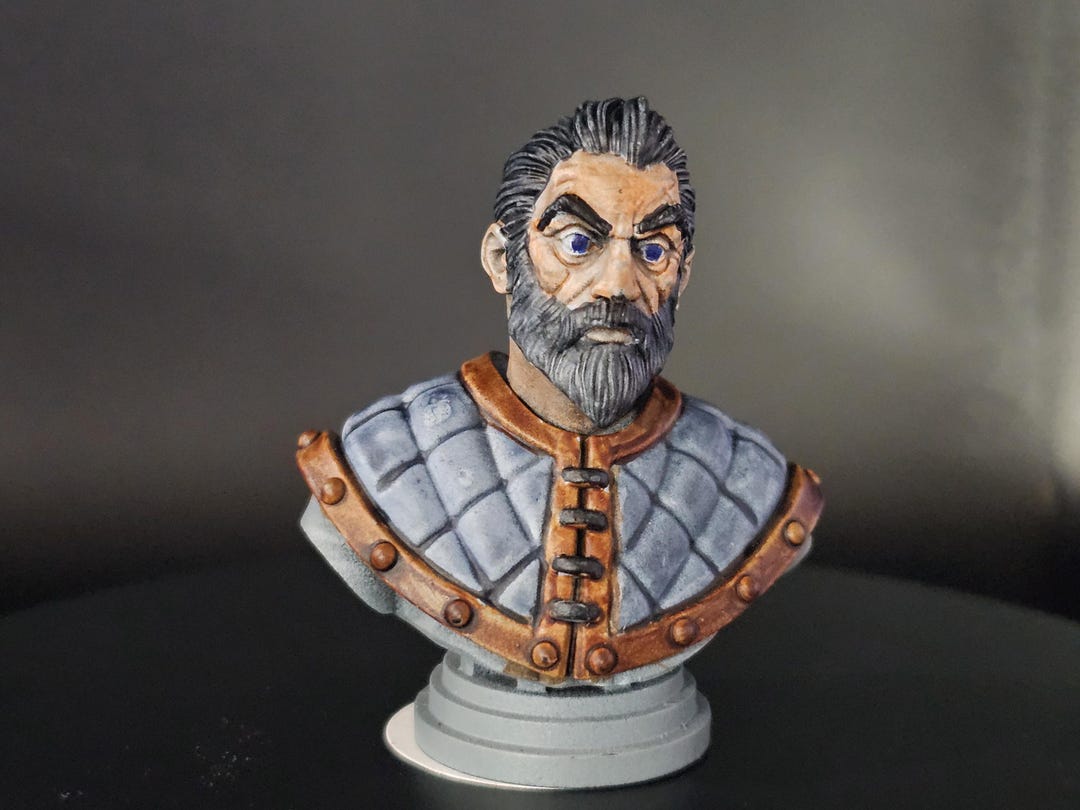 Painted Dnd Miniature Bust of Urwin Martikov From the Curse of Strahd ...