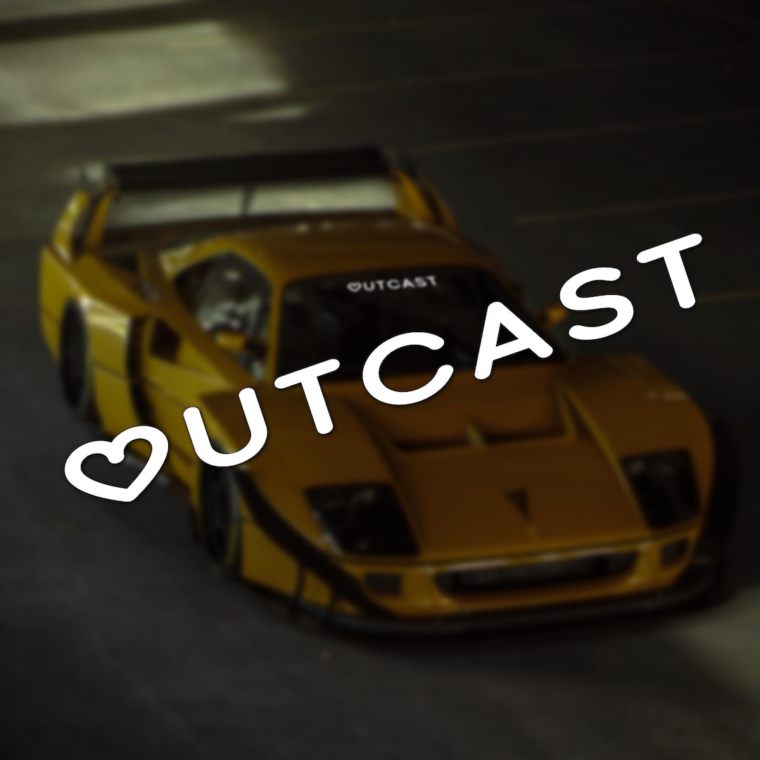 Outcast Decal Windshield Banner Sticker | JDM Banner Windshield Decal ...