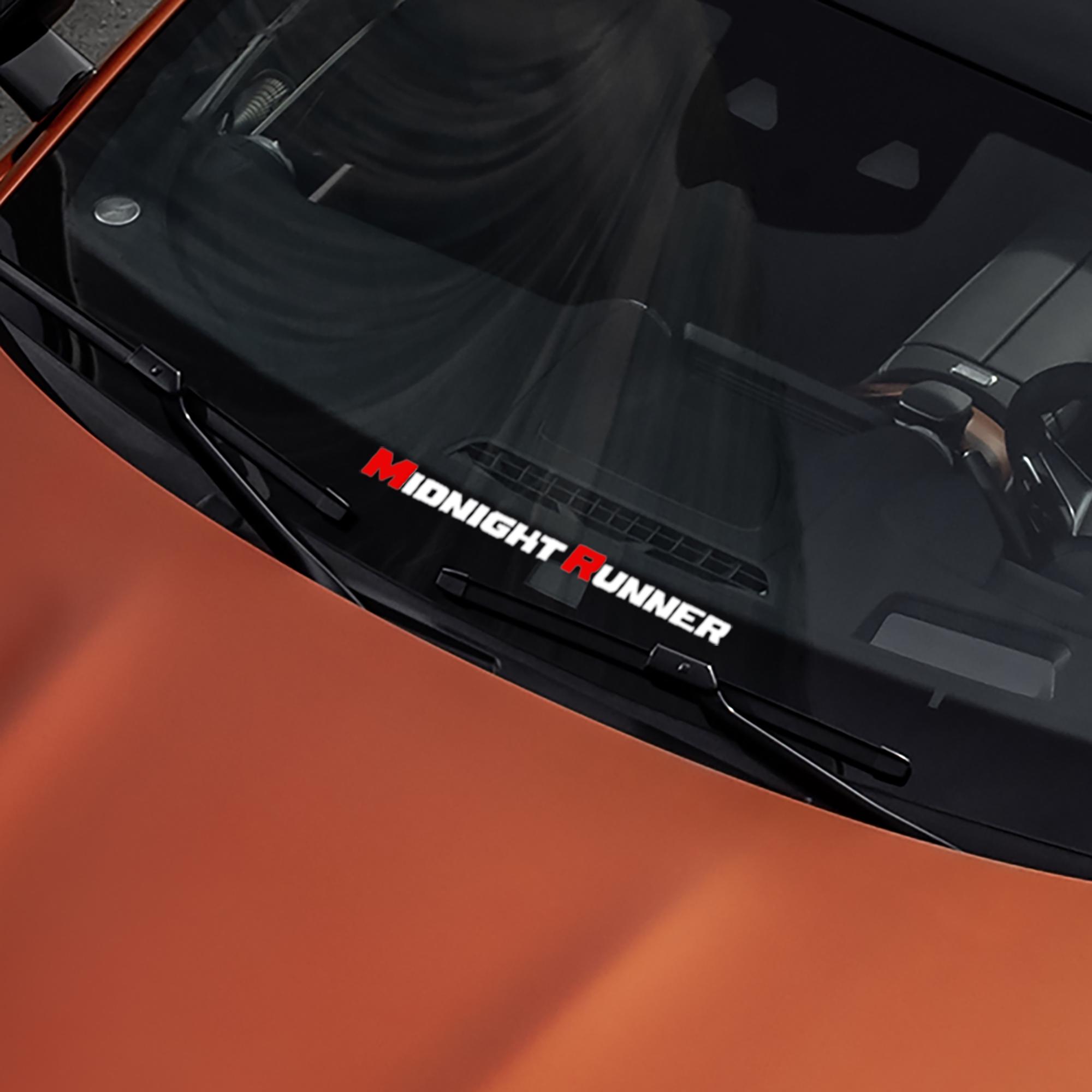Windshield Top Vinyl Decal, Auto Glass Banner Sticker | Custom Phrase ...
