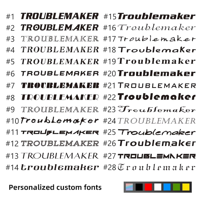 Troublemaker JDM Decal Sticker Custom Windshield Banner Decal Custom ...