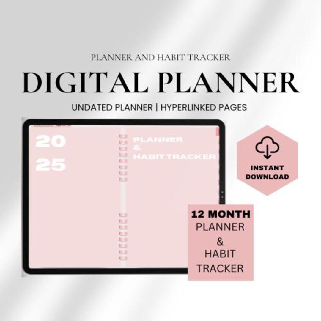 Planner Undated, Digital Planner, iPad & Android Planner, Digital ...