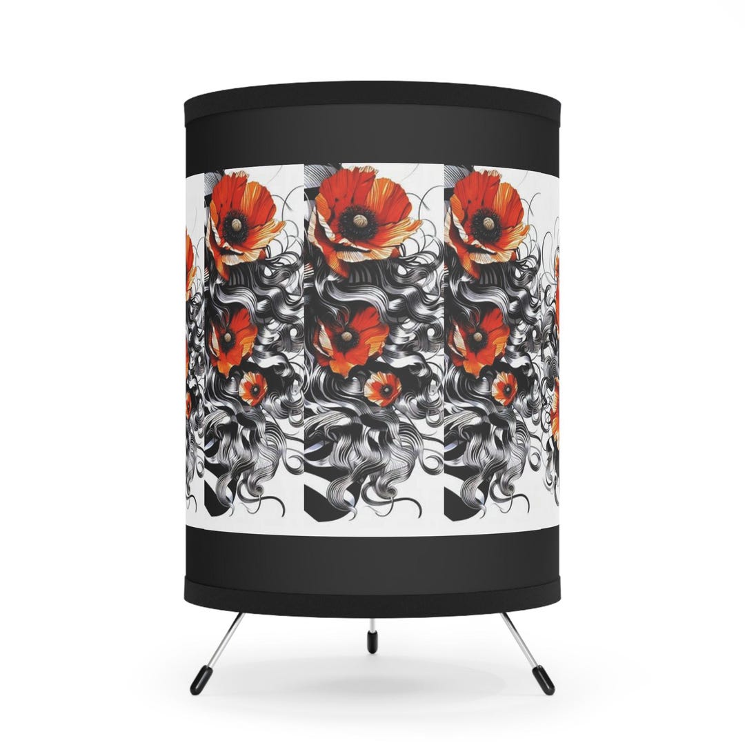 Zebra Fantasy Tripod Lamp With High-res Printed Shade, US\CA Plug #SZ35 ...