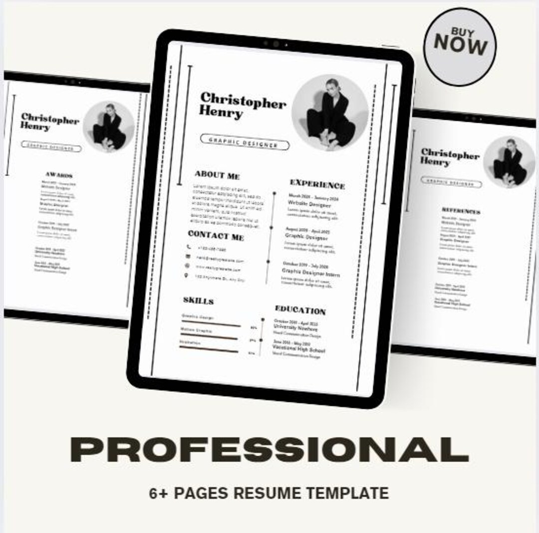 Minimal Resume Template | CV Template | Professional Resume Template ...